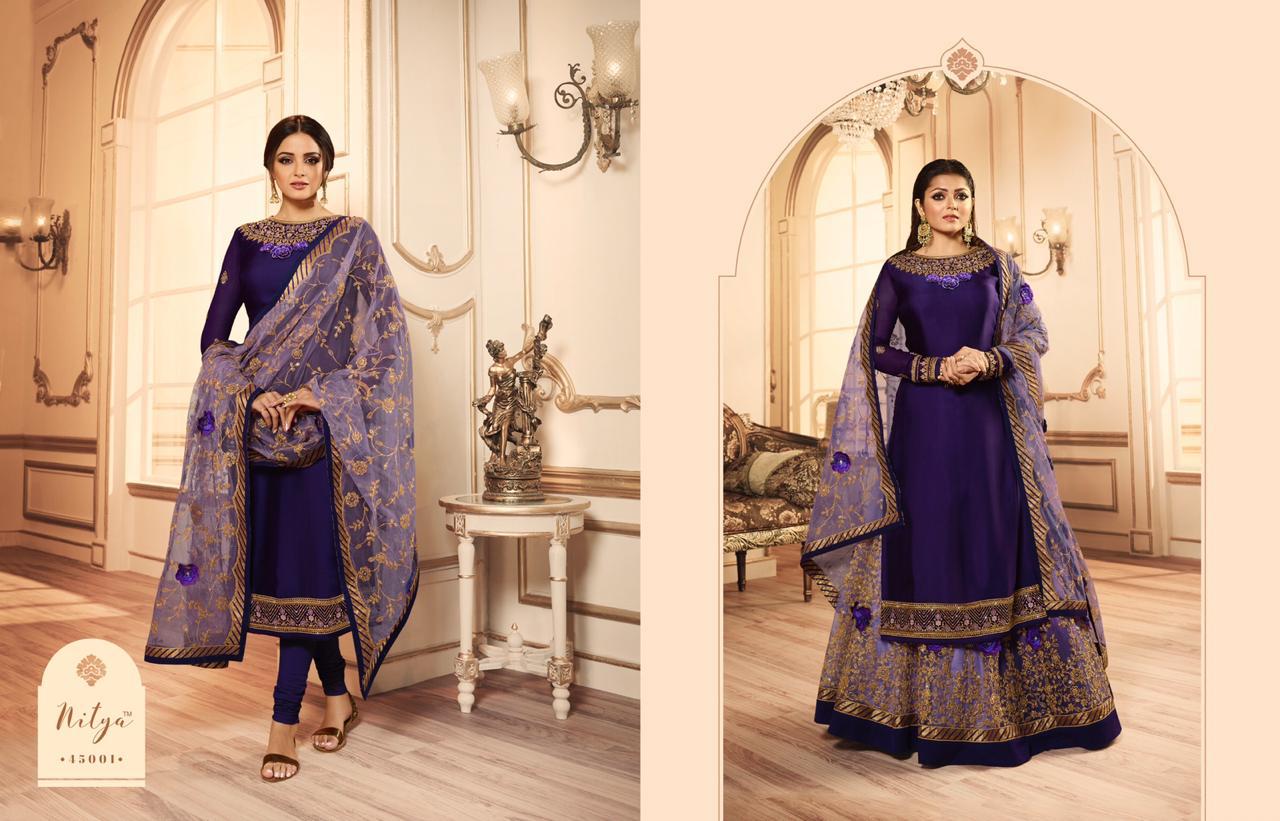 Lt Present Nitya Vol 145 Georgette Indian Designer Dress With Lehenga ...