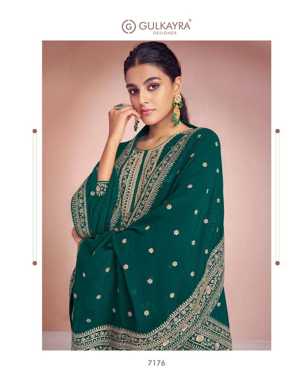 gulkayra designer dimple heavy embroidered dress indian cloth wholesale