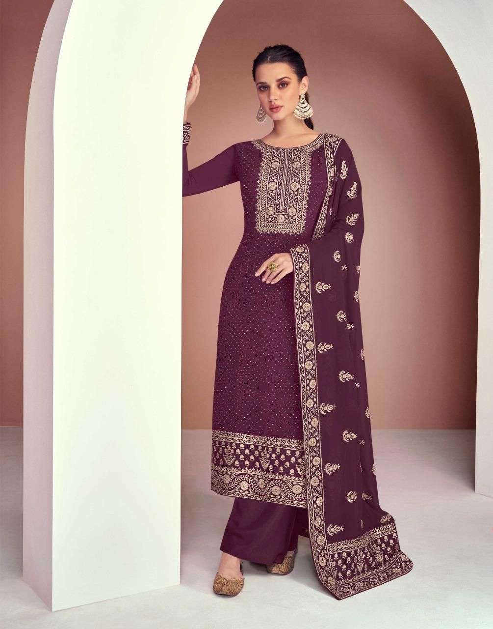 gulkayra designer dimple heavy embroidered dress indian cloth wholesale