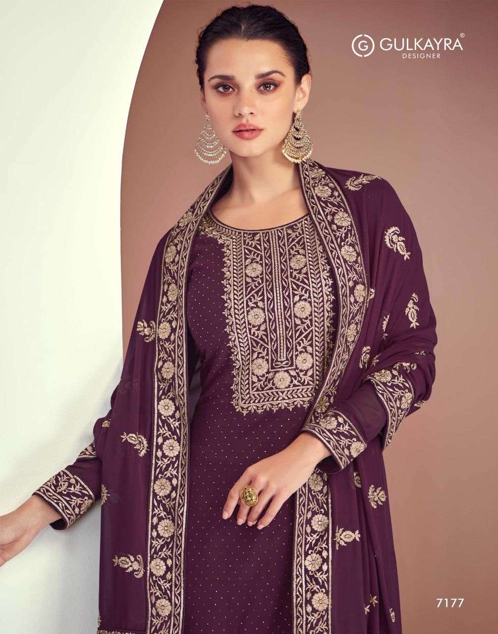 gulkayra designer dimple heavy embroidered dress indian cloth wholesale