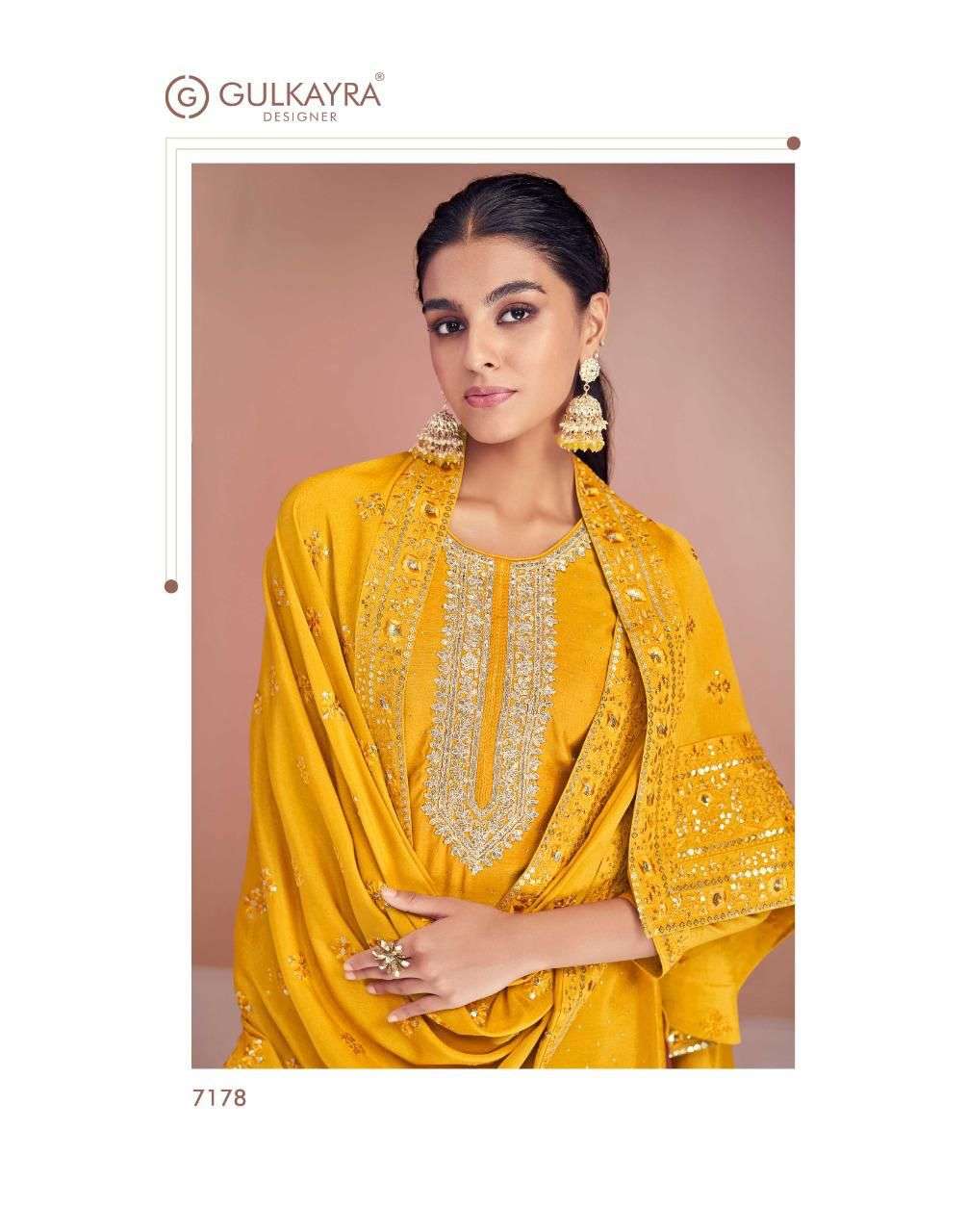 gulkayra designer dimple heavy embroidered dress indian cloth wholesale