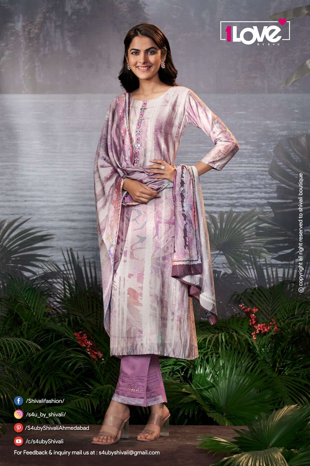 1love sunshine vol 3 by s4u beautiful digital prints along with delightful Handwork 3 psc sets