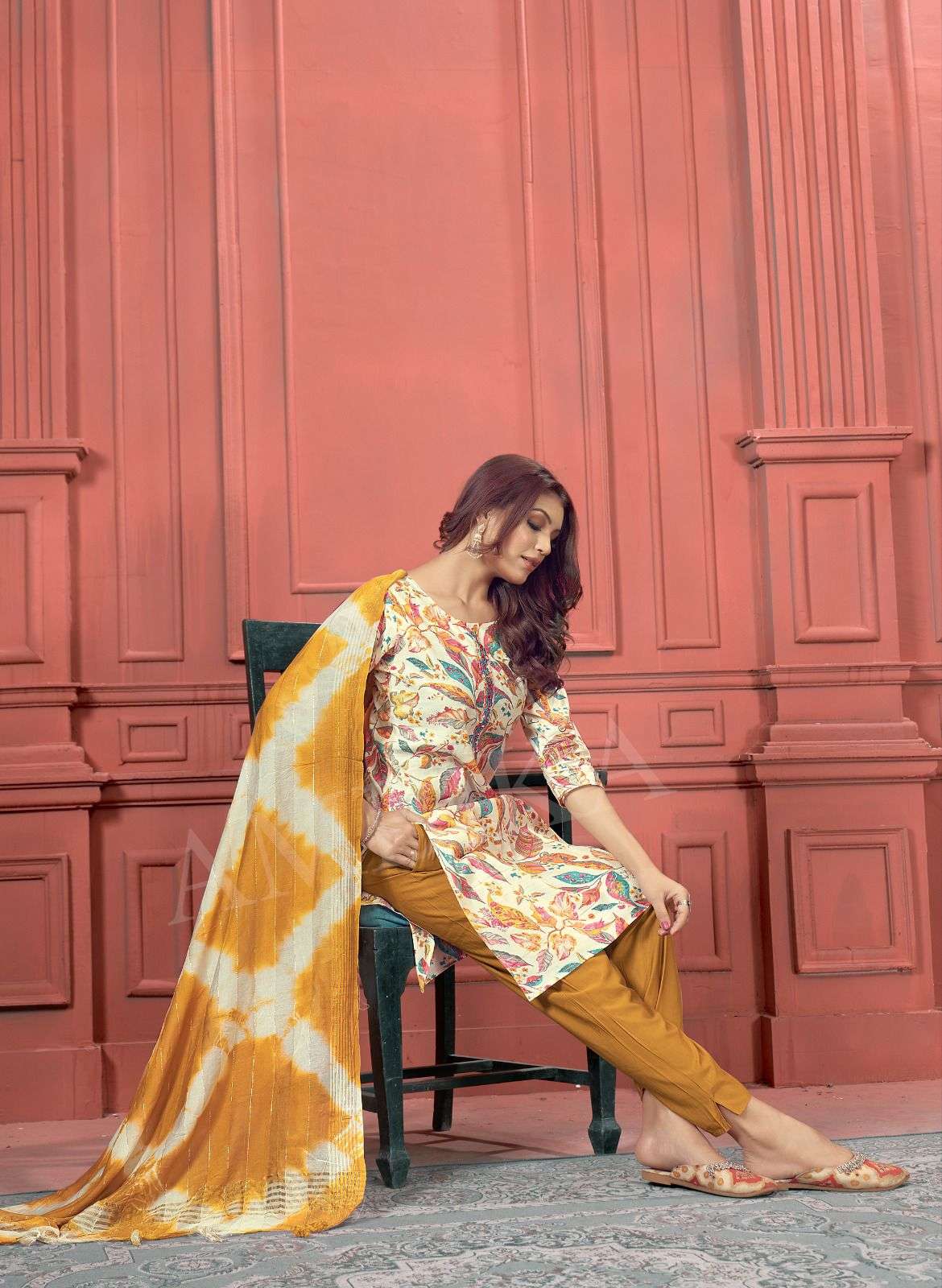 ambika kurtis present girlfriend readymade 3 piece combo set